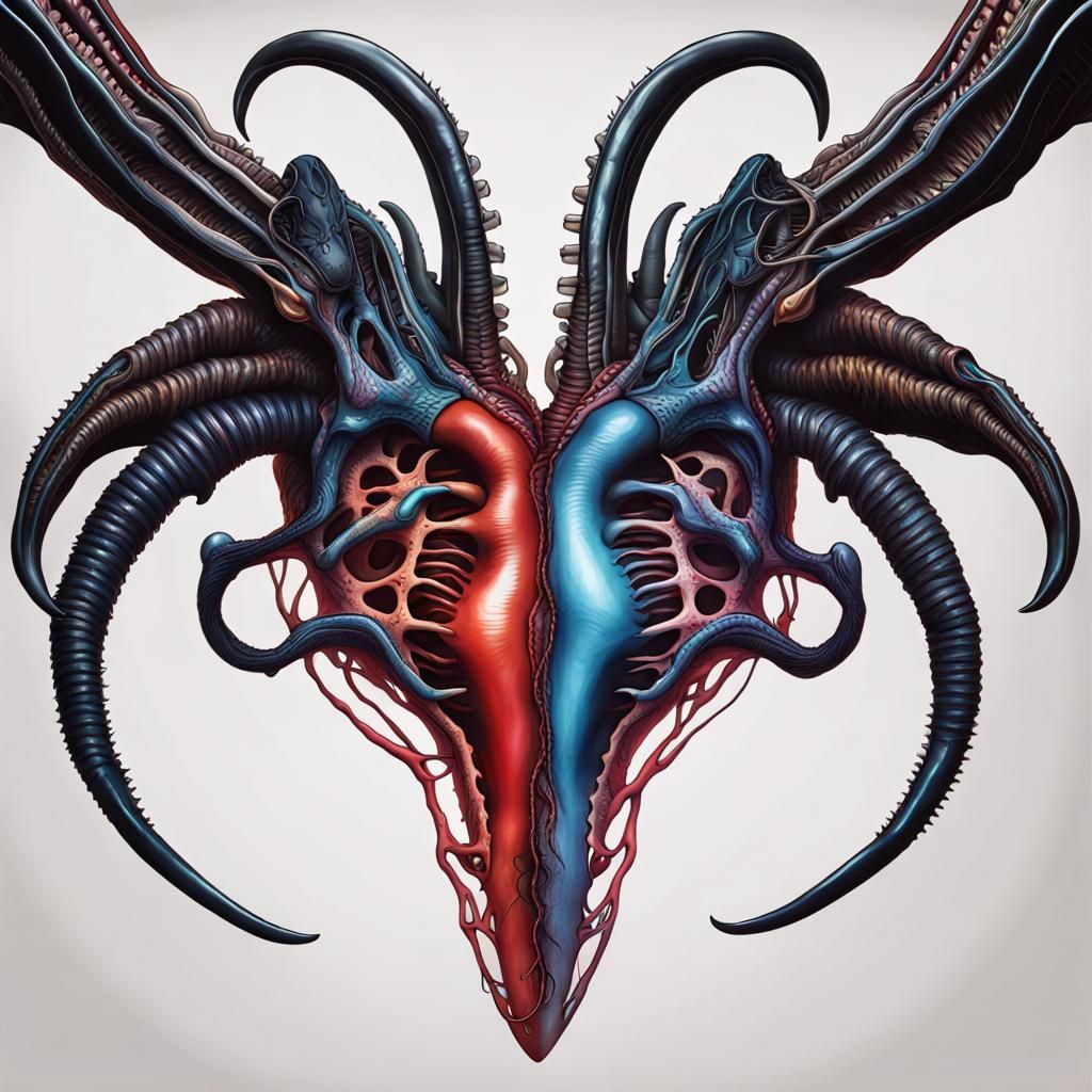 Alien heart D - AI Generated Artwork - NightCafe Creator