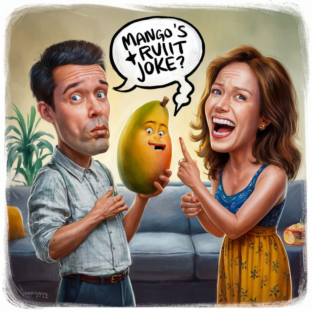 Pun “Ladies, if he can’t appreciate your fruit jokes, you need to let that mango!” - AI ...