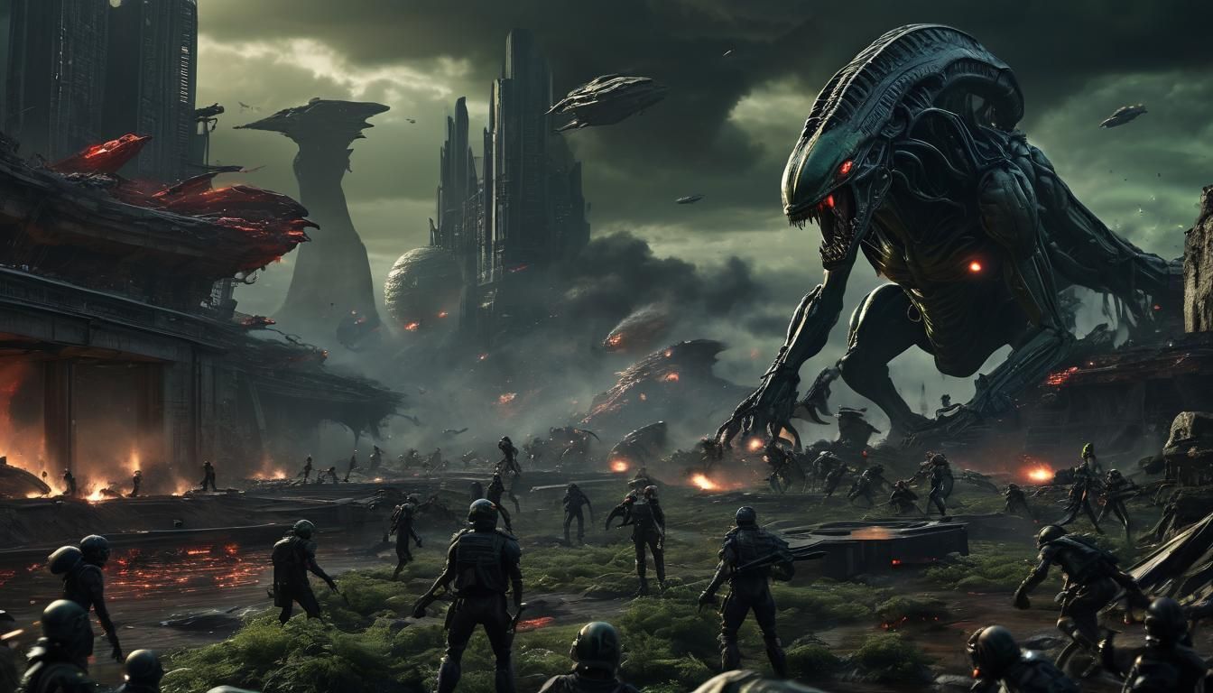 Alien War - AI Generated Artwork - NightCafe Creator