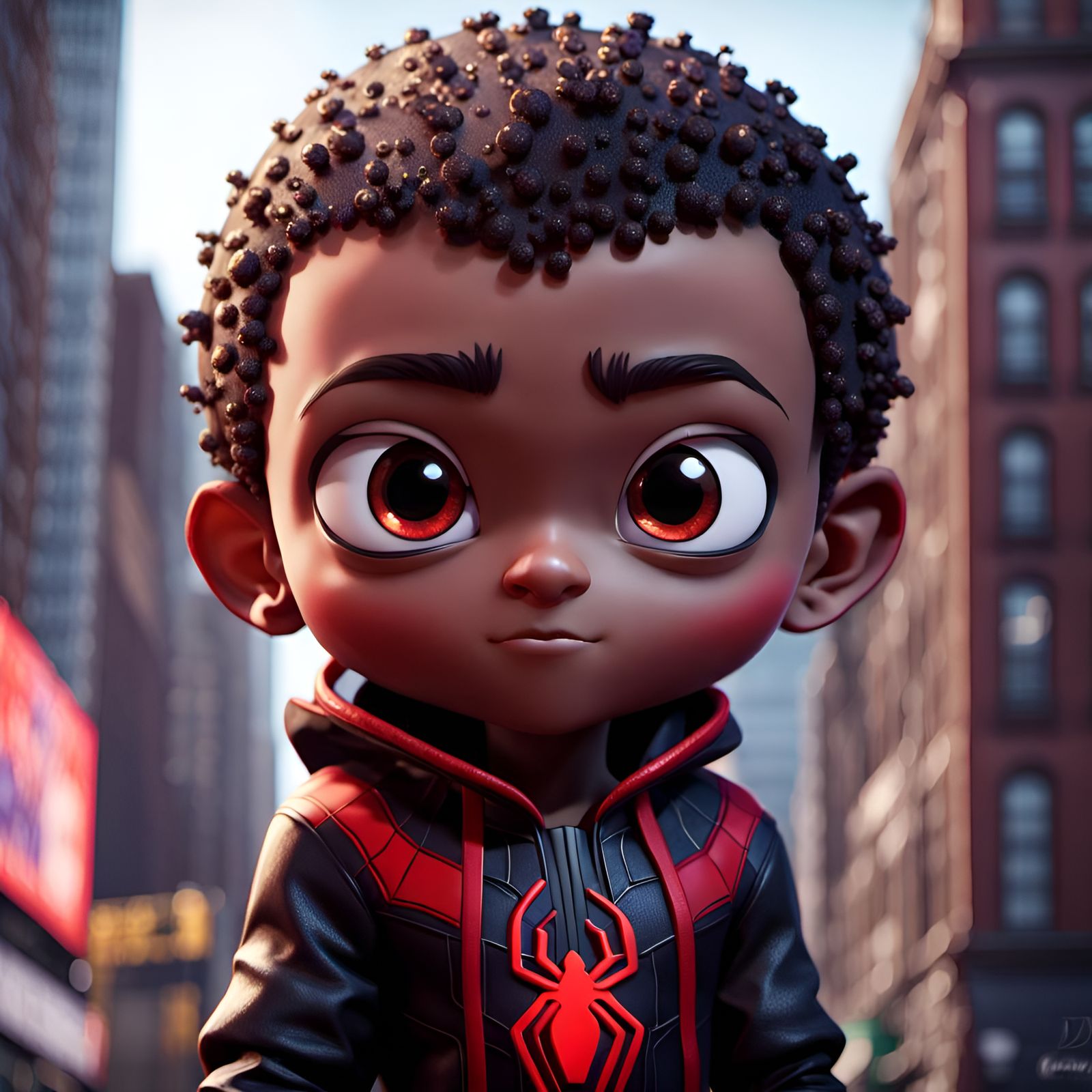 Chibi Miles Morales - AI Generated Artwork - NightCafe Creator