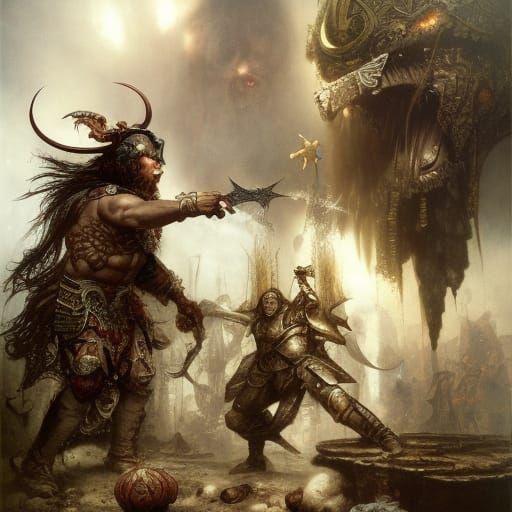 Chaos Warrior - AI Generated Artwork - NightCafe Creator