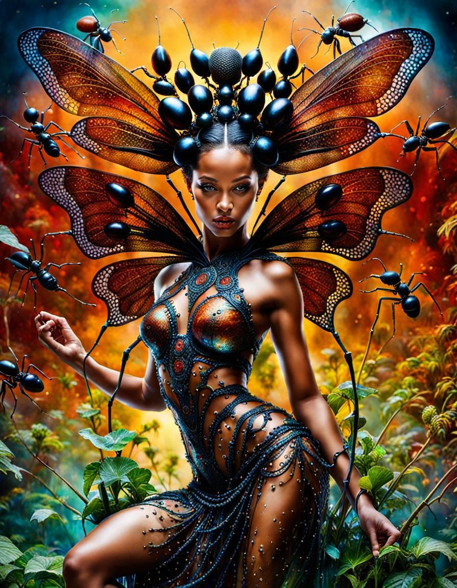 ants goddess - AI Generated Artwork - NightCafe Creator
