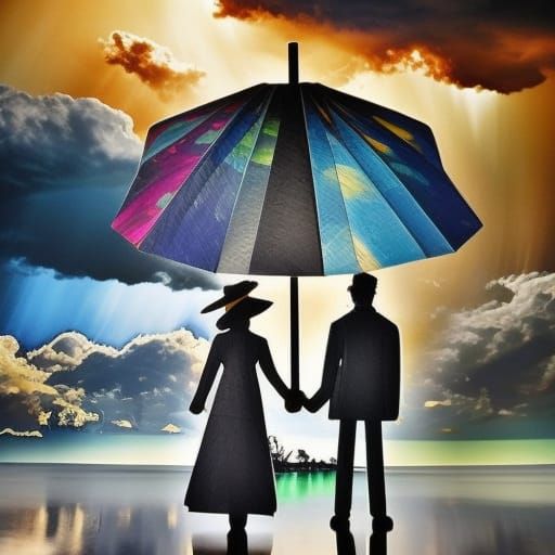 "No relationship is all sunshine, but two people can share one umbrella ...