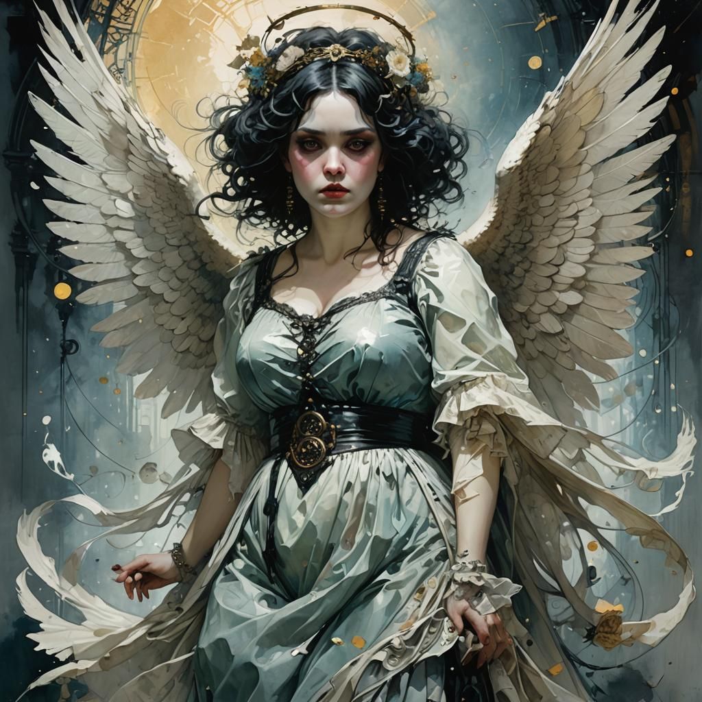 A Beautiful angel - AI Generated Artwork - NightCafe Creator
