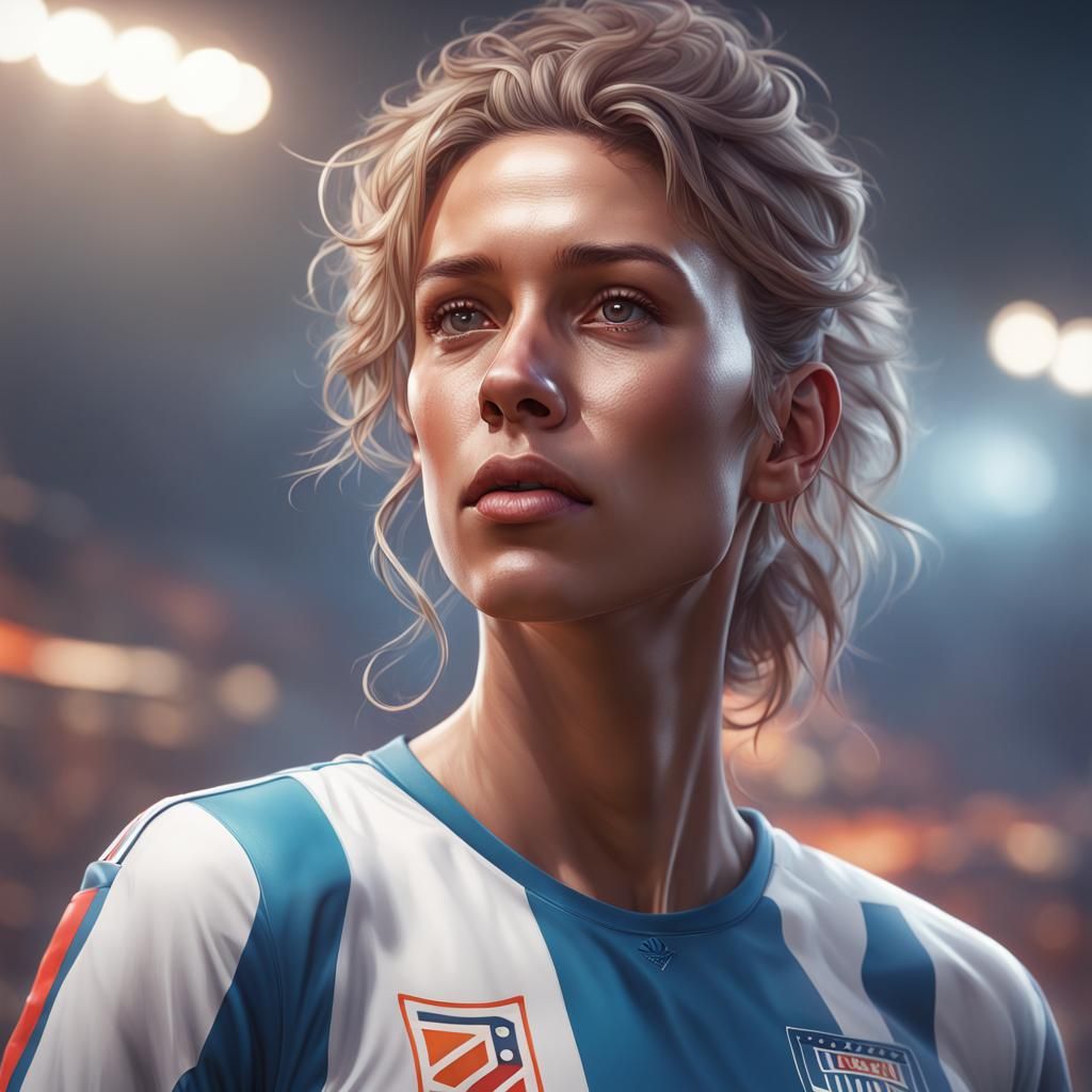 Soccer player - AI Generated Artwork - NightCafe Creator