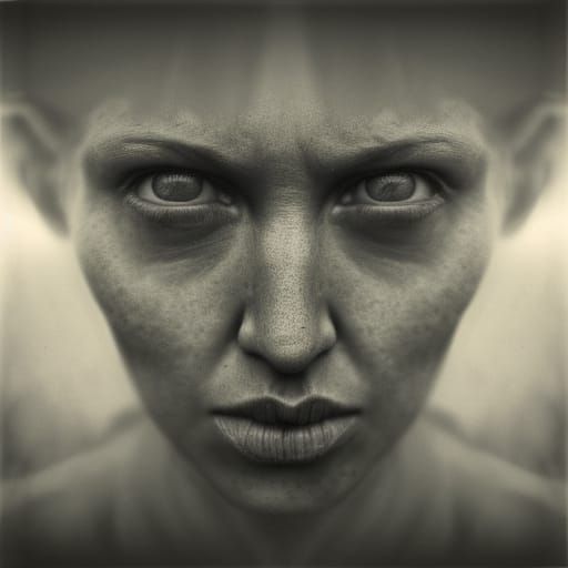 Pencil sketch human insect hybrid Close up portrait, ambient light ...