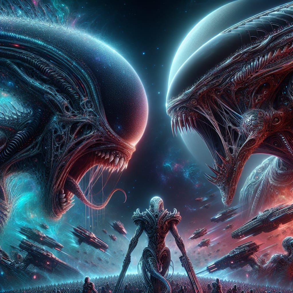 Aliens: Civil war - Alien Wars in Space: Epic Science Fictio...