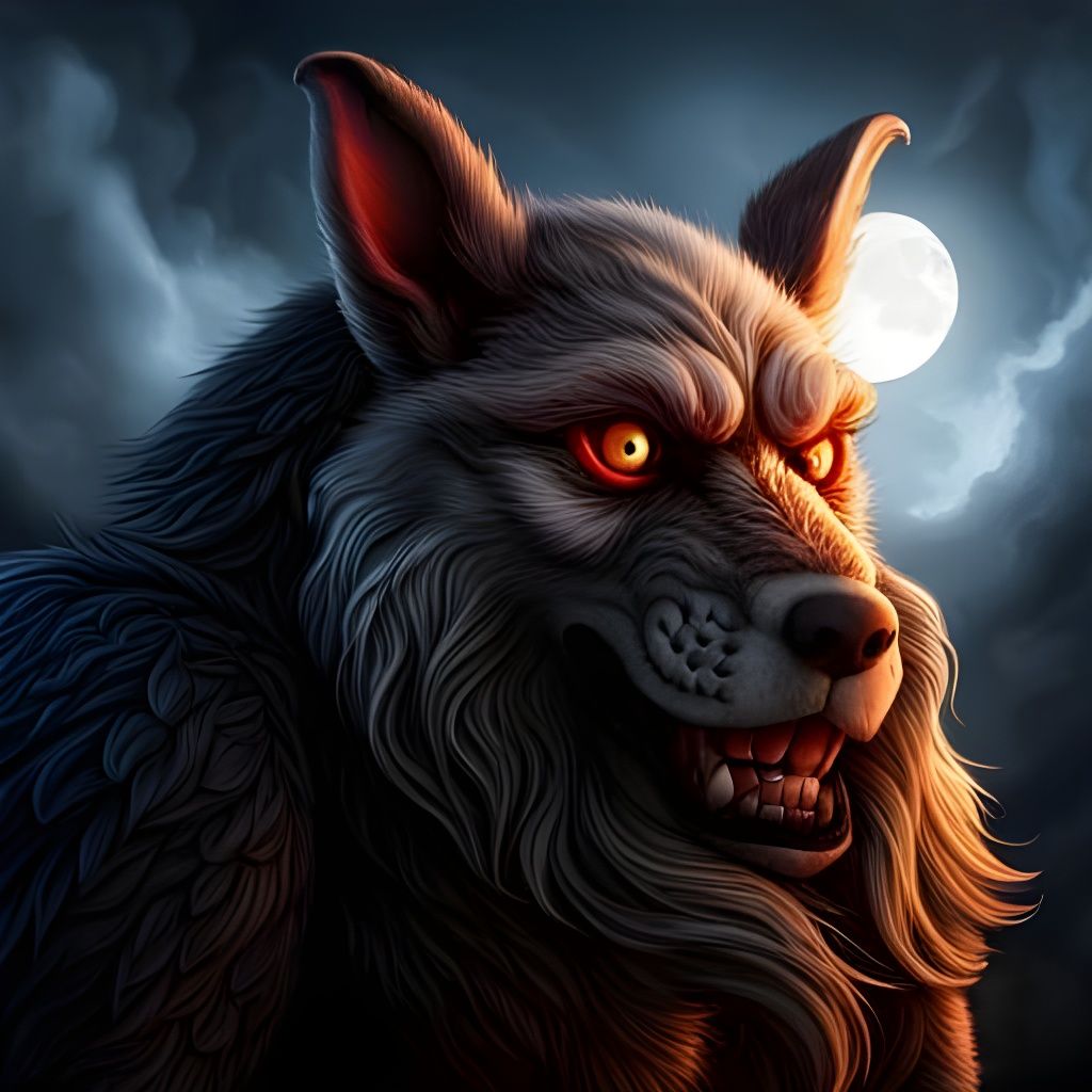 Hungry Werewolf - It's full moon!!! - AI Generated Artwork - NightCafe ...