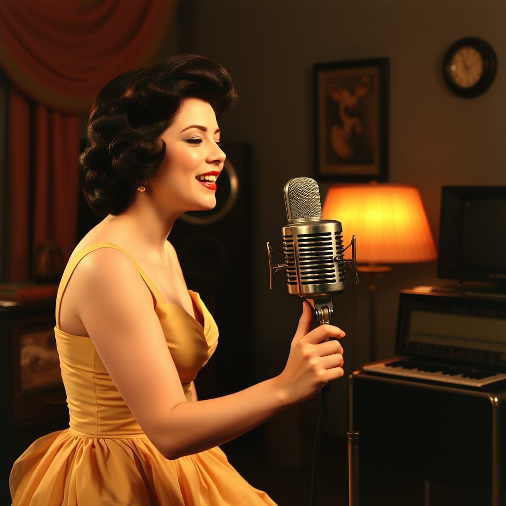 "Crazy"( Patsy Cline ) - Patsy Cline in Retro Studio, Elega...