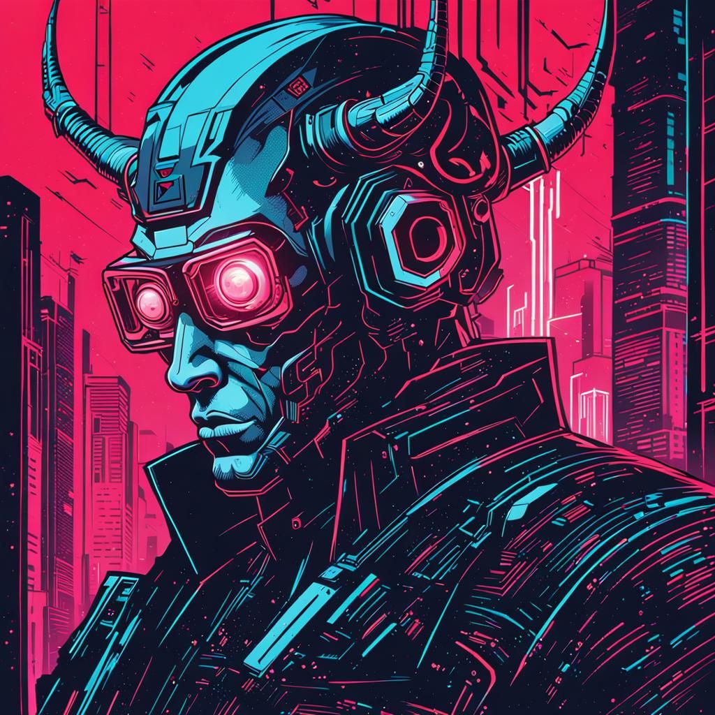 CYBERPUNK DEVIL 3 - AI Generated Artwork - NightCafe Creator