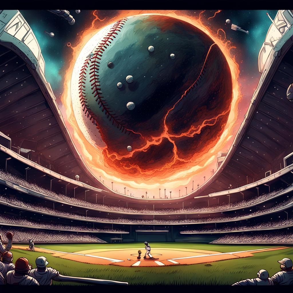 Intergalactic Baseball Game - AI Generated Artwork - NightCafe Creator
