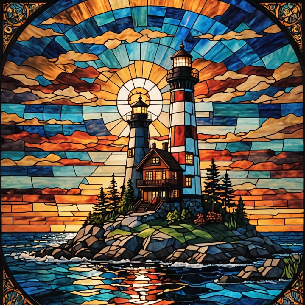 Stained Glass Window - AI Generated Artwork - NightCafe Creator