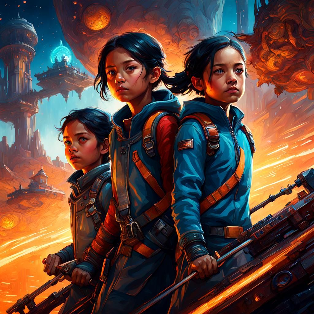 "sibling adventure!" - AI Generated Artwork - NightCafe Creator