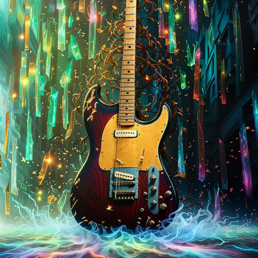 Electric Guitar - AI Generated Artwork - NightCafe Creator