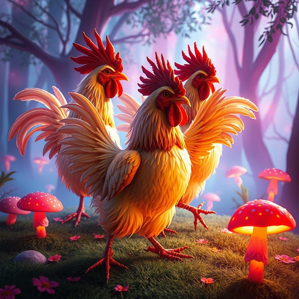 Chickens doing jazzercise - Anthropomorphic Chickens Dance ...