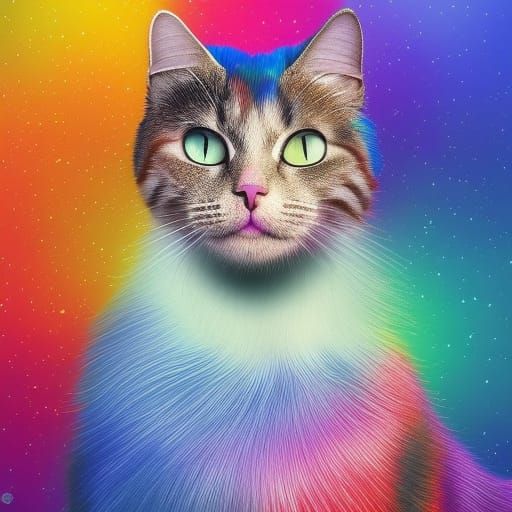 Color Cat - AI Generated Artwork - NightCafe Creator