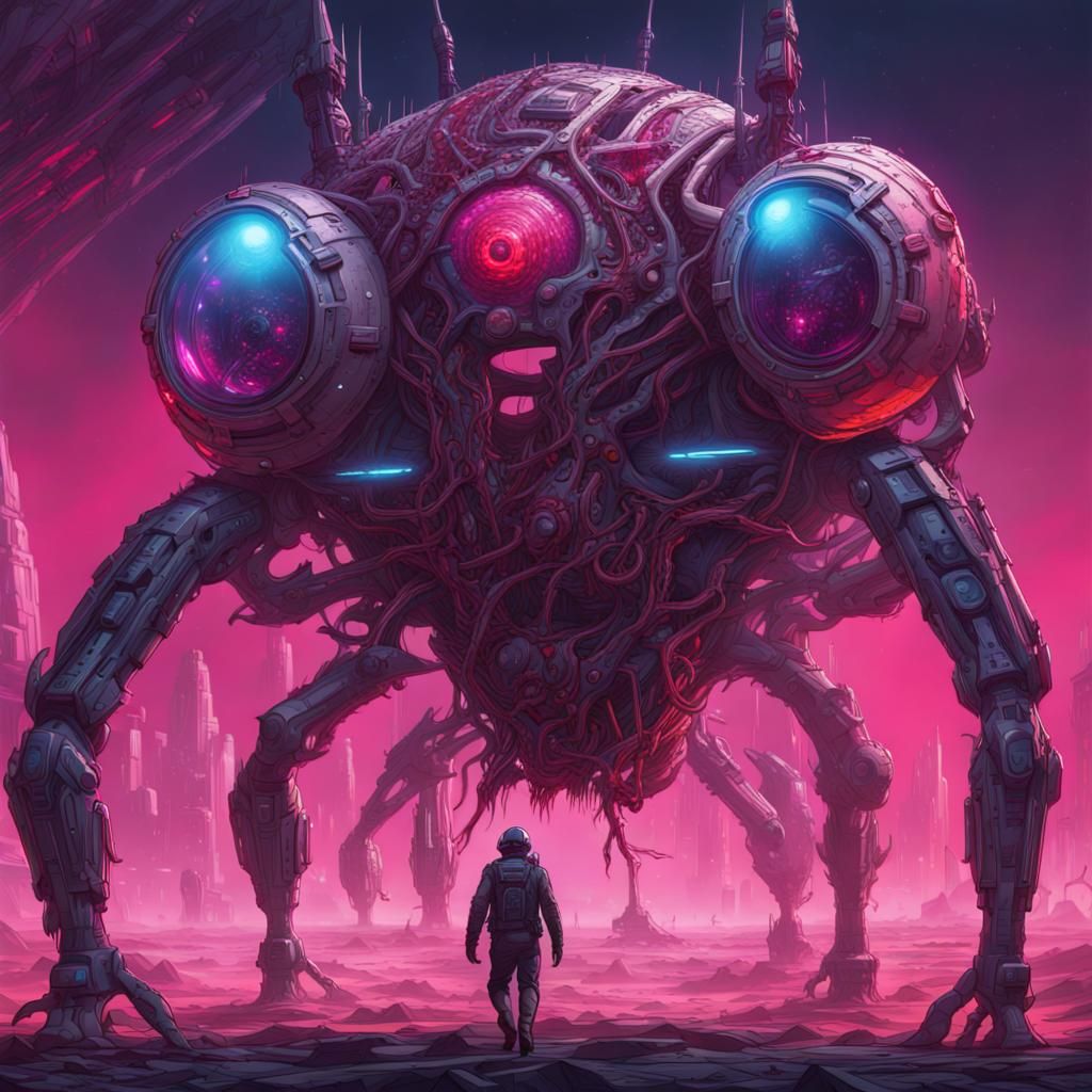 Mechanic Locust Walking Monstrosity - AI Generated Artwork - NightCafe ...
