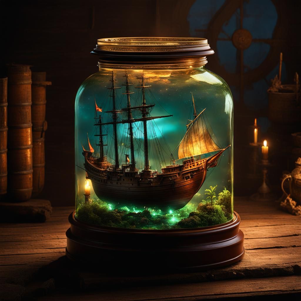 Preserved ship jar - AI Generated Artwork - NightCafe Creator