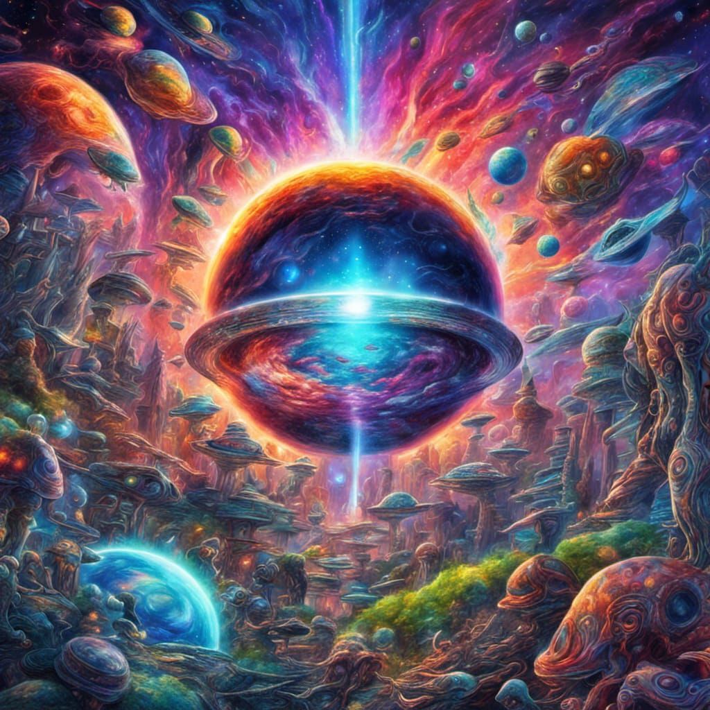 The birth of the multiverse - AI Generated Artwork - NightCafe Creator