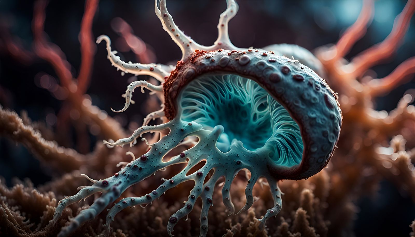 Alien mutant amoeba - AI Generated Artwork - NightCafe Creator