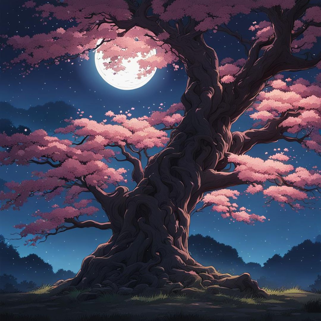 Anime Cherry Blossom Tree - AI Generated Artwork - NightCafe Creator