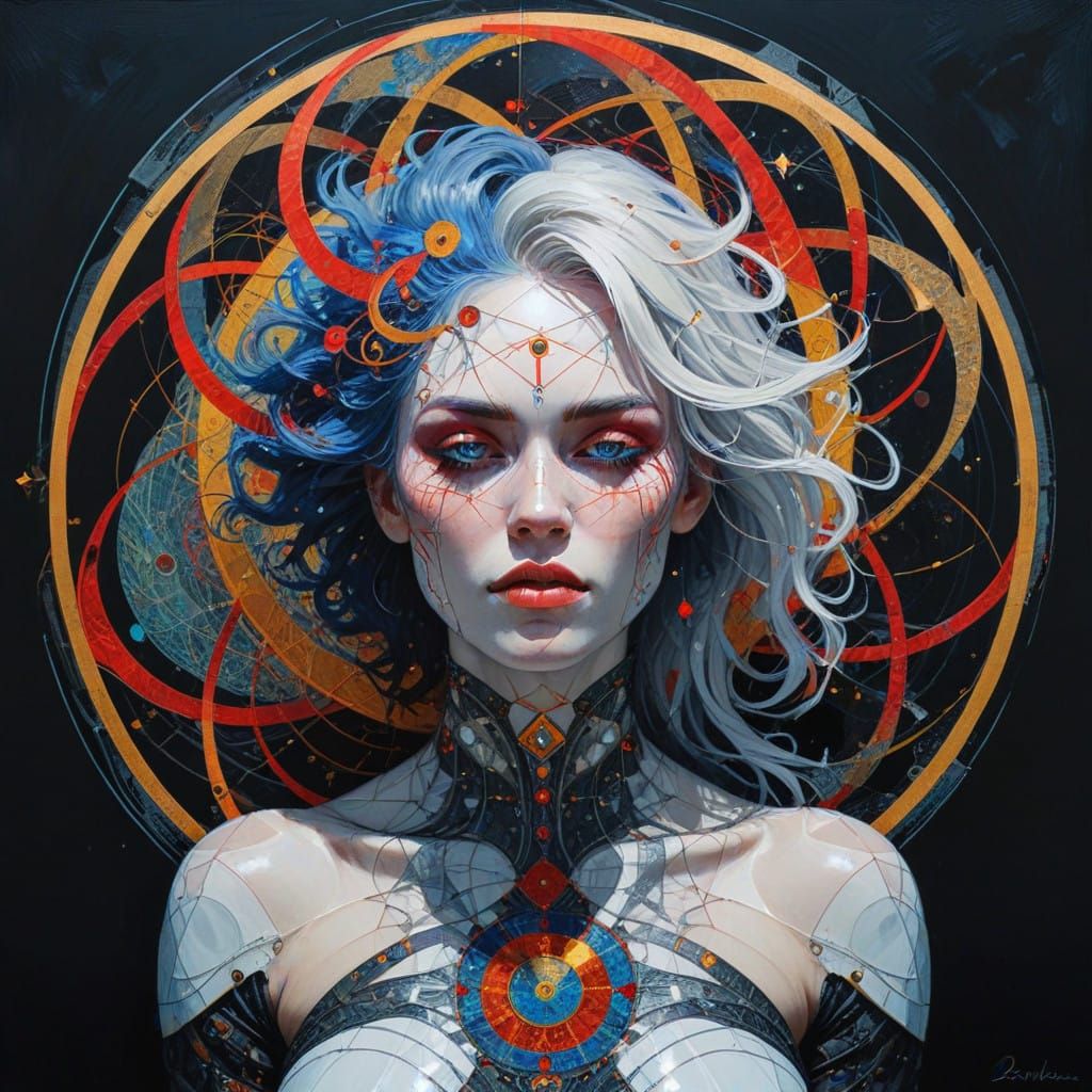 Shasta Vee - Drow Valkyrie in Gothic Cathedral, Double Expos...