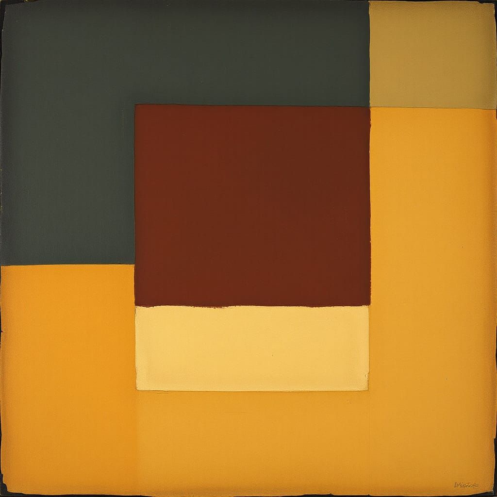 Geometric Abstractions in Color Field Style - AI Art