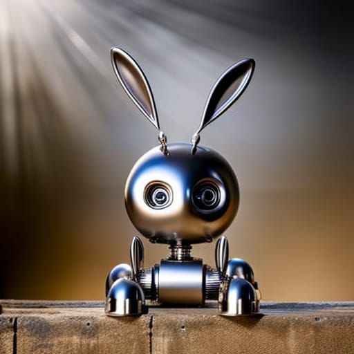 Rabbit robot - AI Generated Artwork - NightCafe Creator