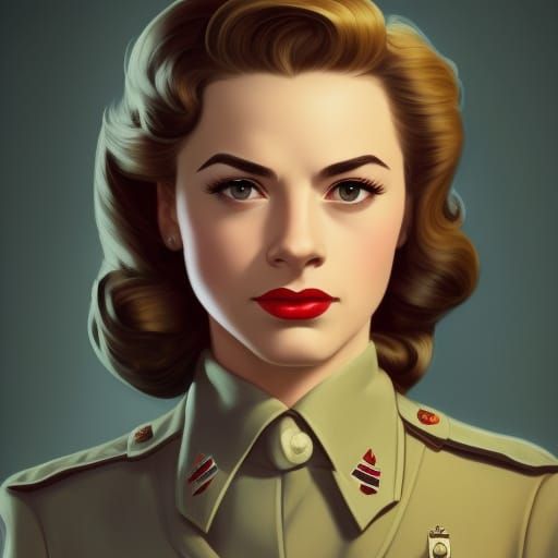 1940s Agent Carter - AI Generated Artwork - NightCafe Creator