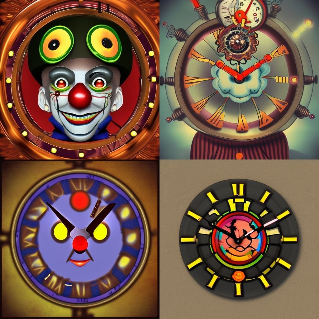 Clockwork Clown - AI Generated Artwork - NightCafe Creator