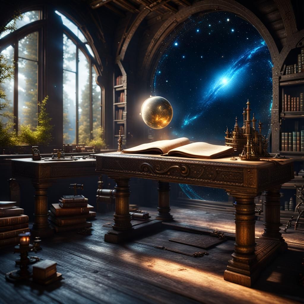 Conjurer of Mystical Realms - AI Generated Artwork - NightCafe Creator