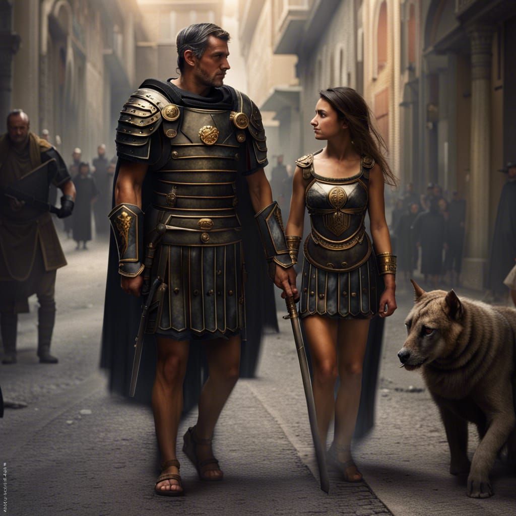 Old Centurion guarding the future Governor of an important Roman ...