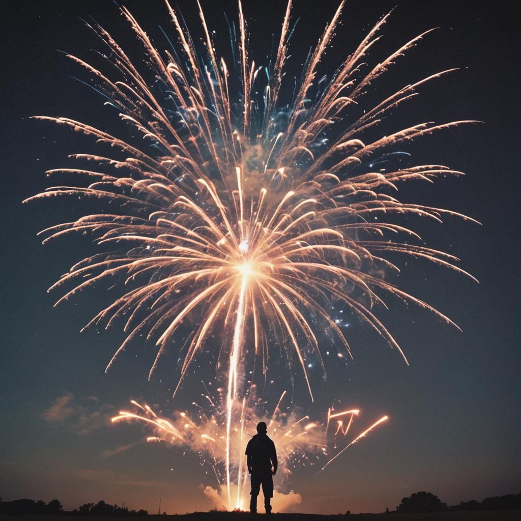fireworks 4th of July - AI Generated Artwork - NightCafe Creator