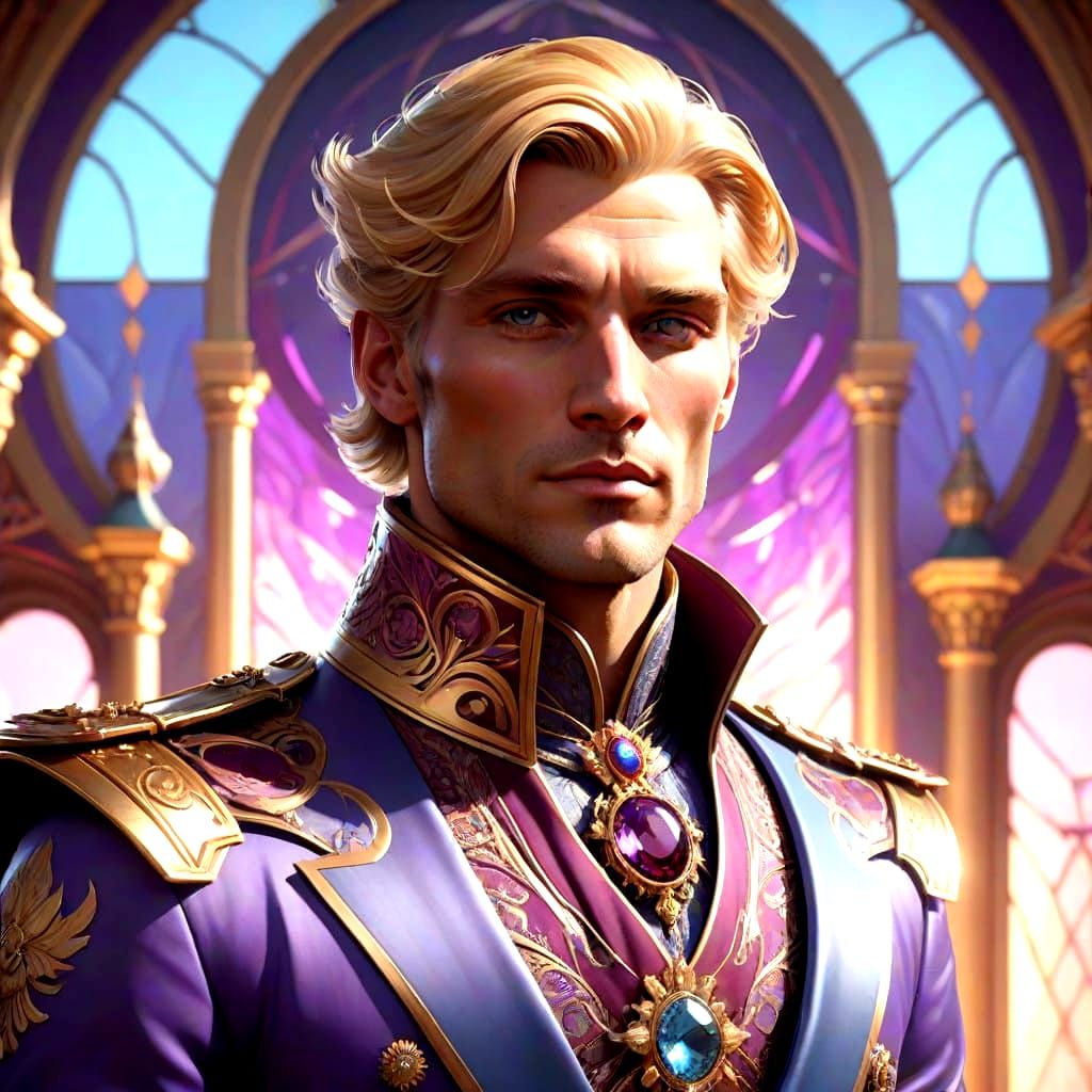 THE PRINCE COLLECTION 78 - Royal Prince in Lavender and Burg...