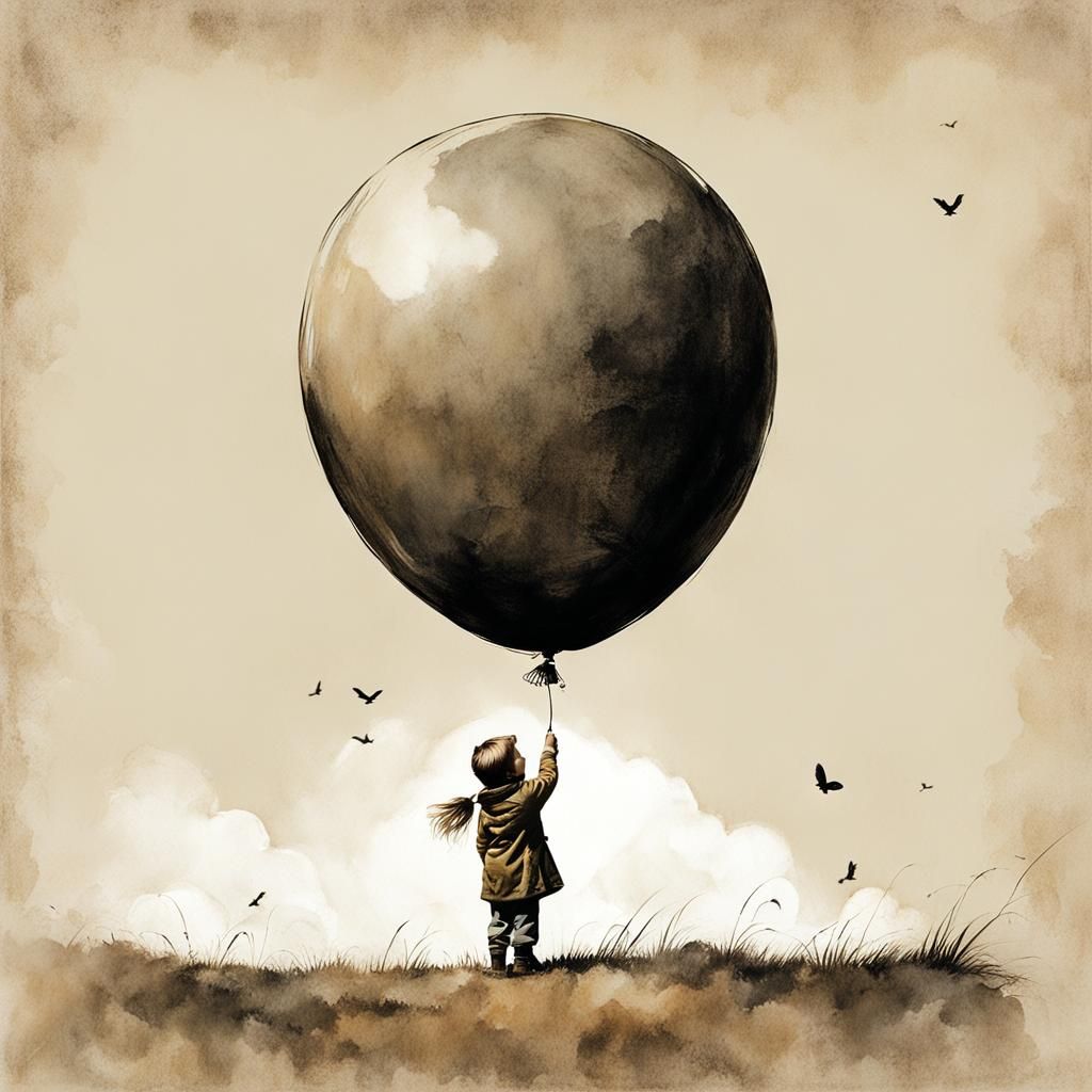 THE LARGE BALLOON - AI Generated Artwork - NightCafe Creator