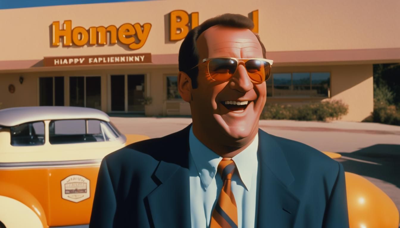 Al Bundy happy - AI Generated Artwork - NightCafe Creator