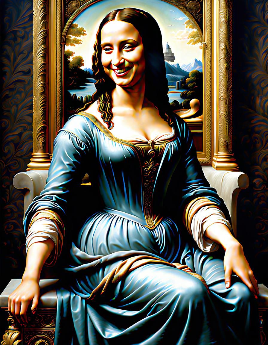 Mona Lisa Laughs v.2 - AI Generated Artwork - NightCafe Creator