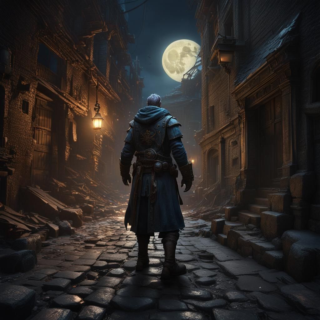 Wolf of the night - AI Generated Artwork - NightCafe Creator