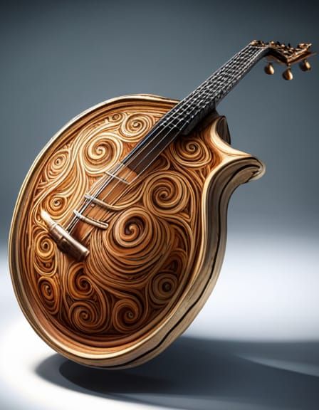 An entirely new musical instrument made from the fibers of a Douwan ...