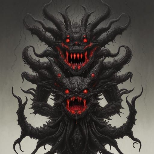 Grotesque, Biomechanical Rabbit Creature - AI Art