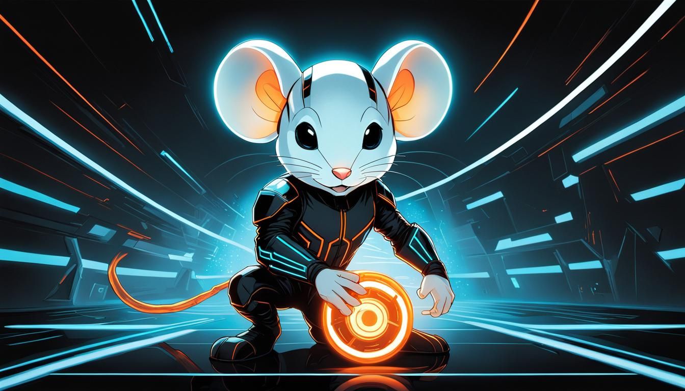 Movie Mouse - Tron Legacy - AI Generated Artwork - NightCafe Creator