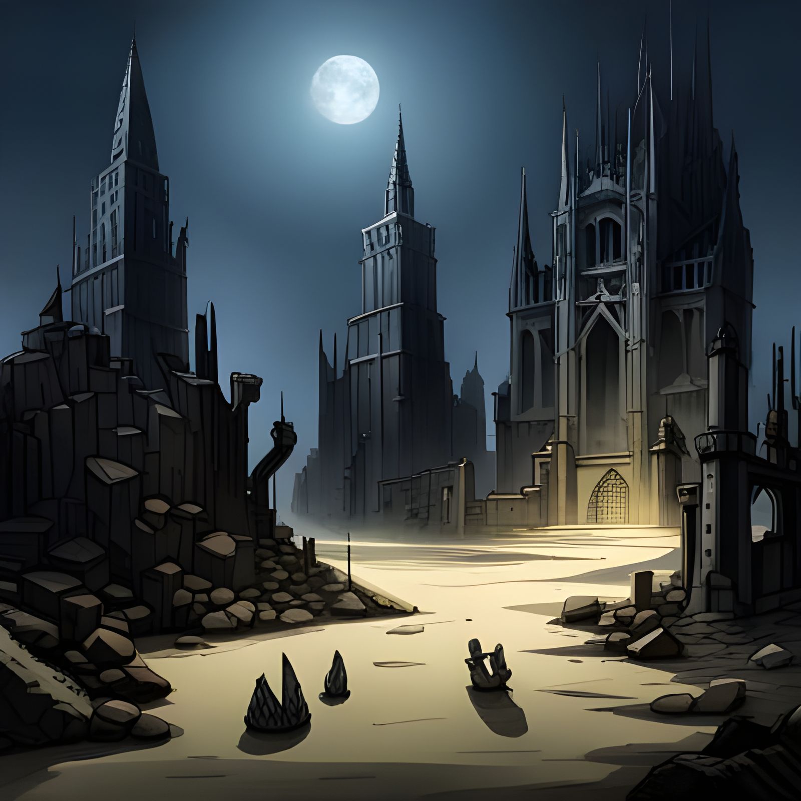 In the lifeless lands, darkened crystal spires rise and the dead roam ...