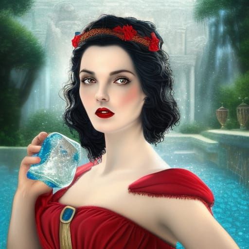 modest and innocent girl in pool - AI Generated Artwork - NightCafe Creator