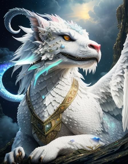 Wisdom Dragon - AI Generated Artwork - NightCafe Creator