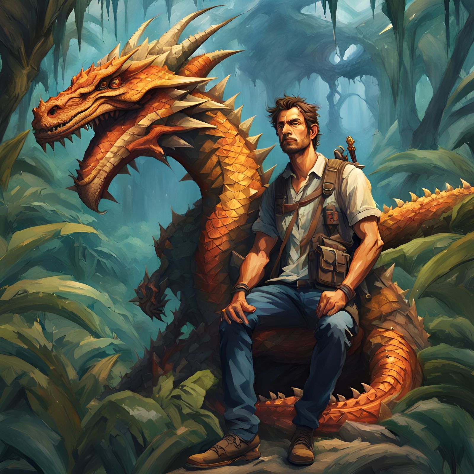 Mythical Pet Dragon - AI Generated Artwork - NightCafe Creator