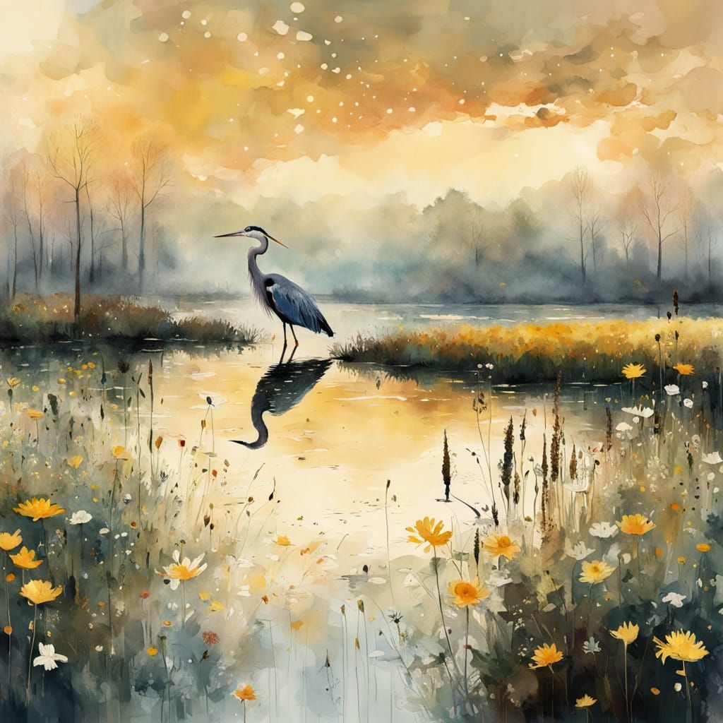 Watercolor evening - Watercolor evening