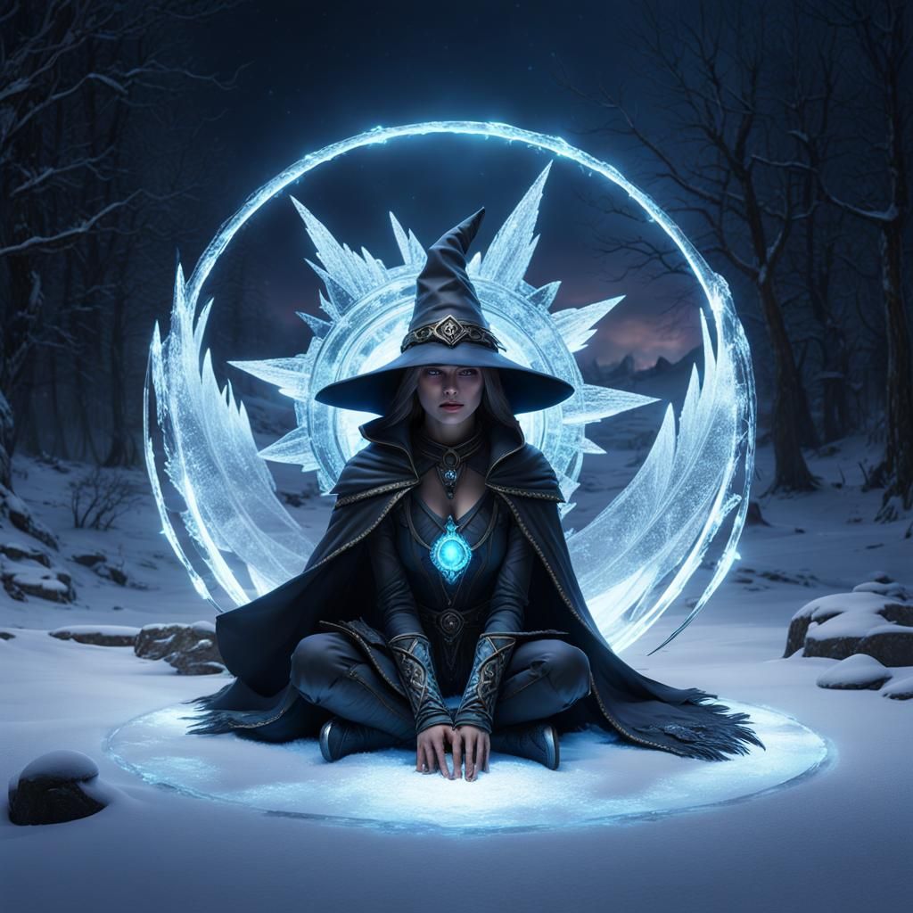 Ice witch - AI Generated Artwork - NightCafe Creator