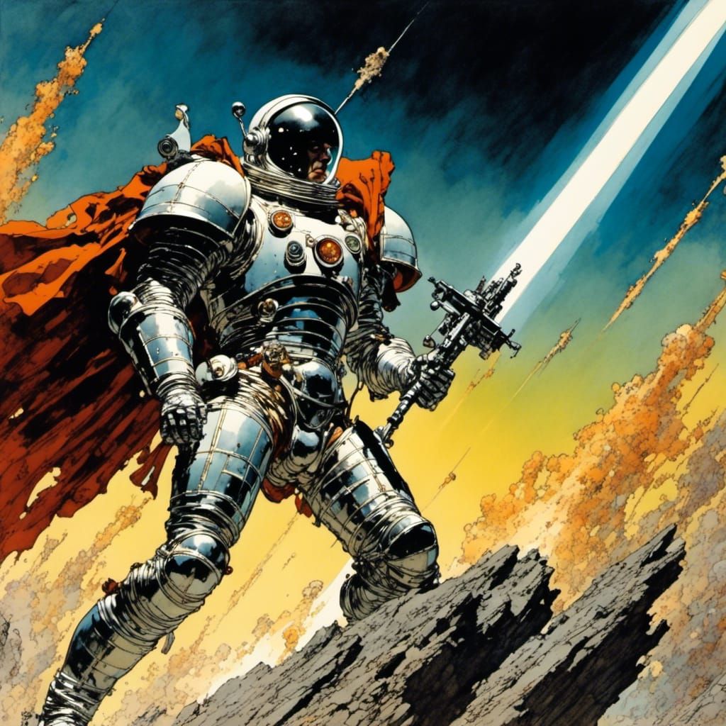 Space Knight - AI Generated Artwork - NightCafe Creator