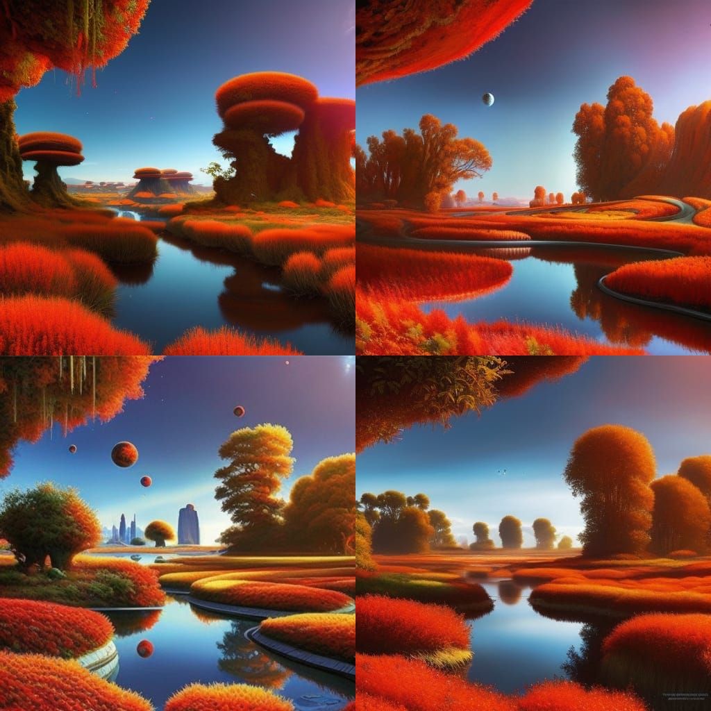 Alien river 2 - AI Generated Artwork - NightCafe Creator