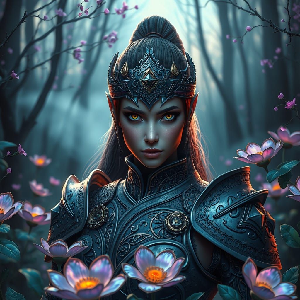 Sylvaris - Warrior-woman - Ethereal Warrior Goddess in Twi...